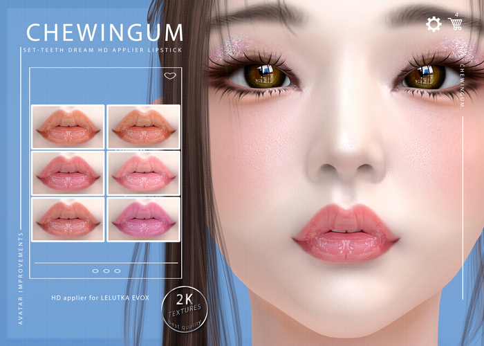 Second Life Marketplace - Chewingum DREAM TEETH HD APPLIER LIPSTICK ...